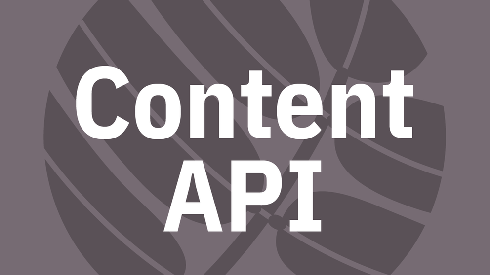 Sophora Content API – subshell