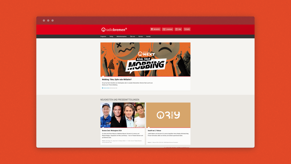 Radio Bremen mit Sophora CMS – subshell
