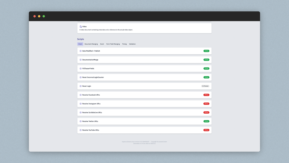 Sophora Schema Docs – subshell